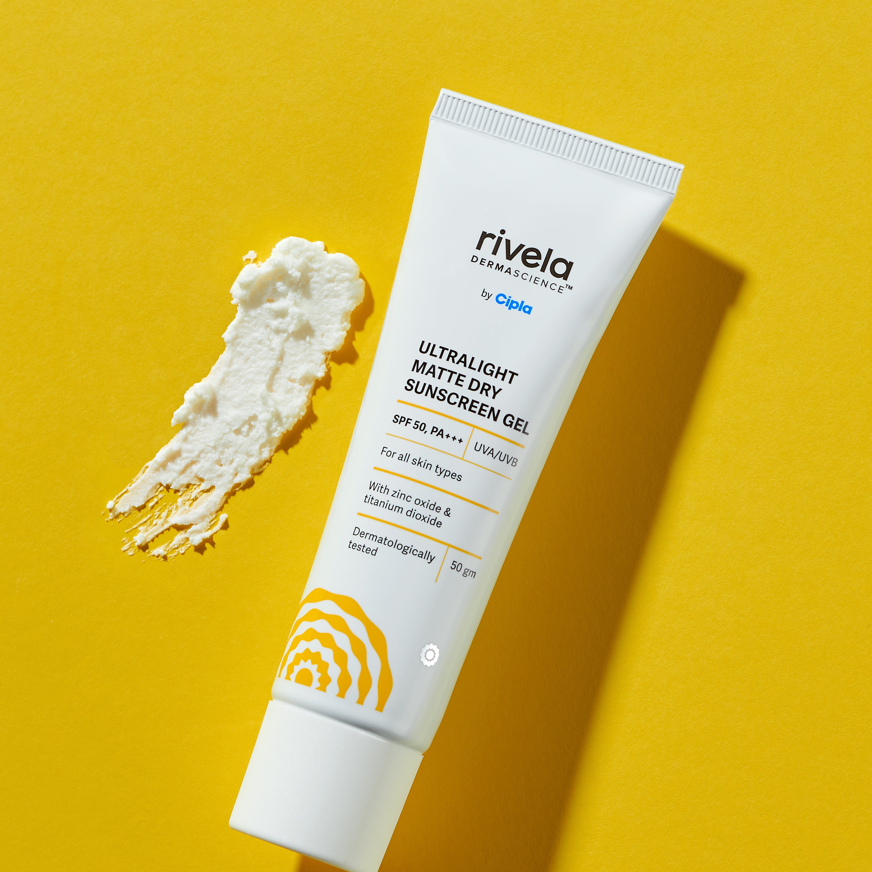 Buy Ultralight Matte Dry Sunscreen Gel online Rivela Dermascience